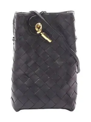 Bottega Veneta Intrecciato Cross Body Bag - Black