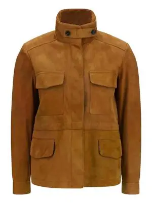 Loro Piana Loro Piana Suede Traveller Mini Field Jacket Brown