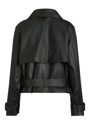 BOSS Belted Double-breasted Jacket - Green