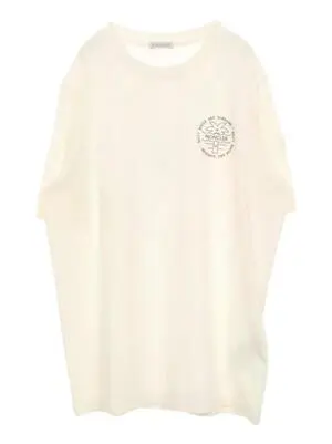Moncler 2010s Palm Tree Print T-shirt - White