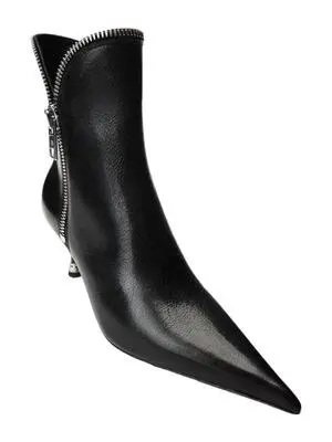 Alexander Wang Akilia Zip-detail Leather Ankle Boots - Black