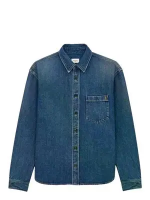 SAINT LAURENT Cassandre Shirt In Denim