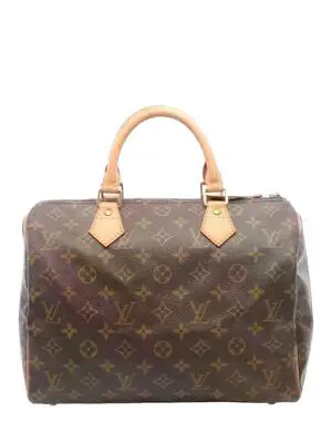 LOUIS VUITTON Monogram Canvas Speedy Tote Bag - Brown