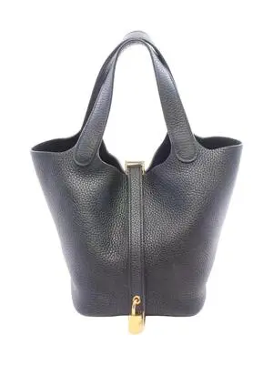 Hermès Hermès Clemence Picotin 18 Handbag Black