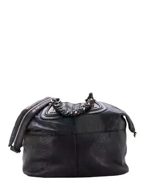 GIVENCHY Givenchy Chain Wrap Nightingale Leather Medium Satchel