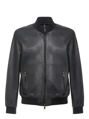 THE JACK LEATHERS THE JACK LEATHERS Derek Zip-Up Leather Jacket