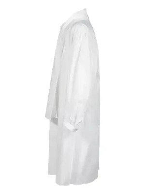 Yohji Yamamoto Fringe-detail Gathered Shirt - White