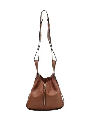 Loewe Loewe Hammock Leather Tote Bag Brown