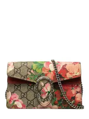 Gucci Mini Gg Supreme Blooms Dionysus Crossbody Bag - Neutrals