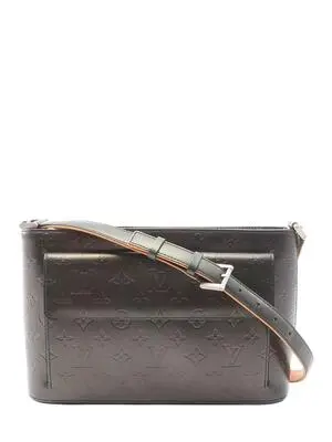 LOUIS VUITTON Monogram Mat Alston Shoulder Bag - Grey