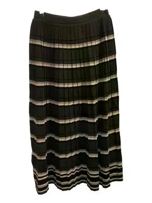 PSOPHIA PSOPHIA Striped Pleated Midi Skirt