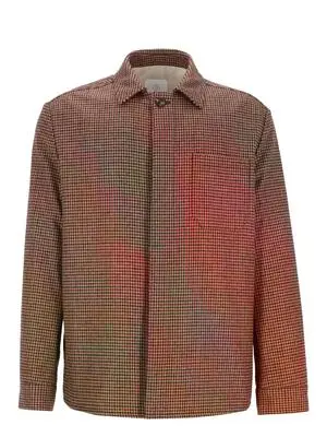 ELEVENTY Houndstooth-pattern Shirt Jacket