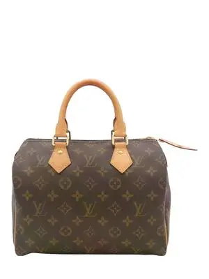 LOUIS VUITTON Monogram Speedy Boston Bag - Brown