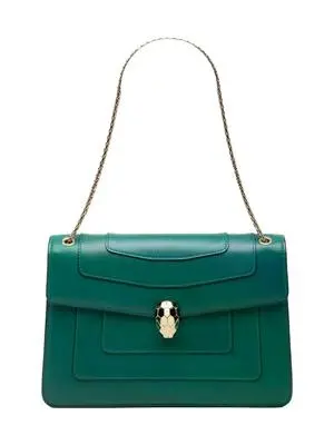 BVLGARI Bvlgari Medium Calfskin Serpenti Forever Shoulder Bag