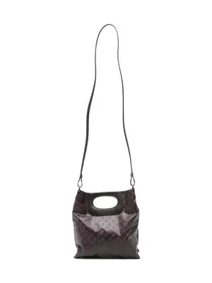 GHERARDINI Monogram Cut-out Tote Bag - Purple