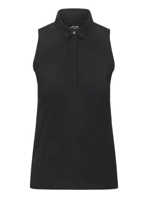 K-WAY Adour Sleeveless Polo Top - Black