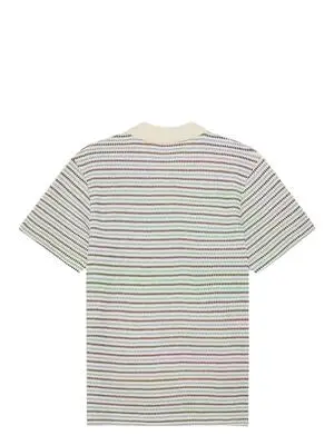 LES DEUX Geometric-pattern Polo Shirt - Neutrals