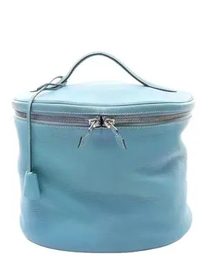 Hermès Hermès Intercity Leather Vanity Bag Blue