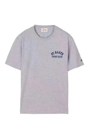 MC2 SAINT BARTH Graphic-print Cotton T-shirt - Grey