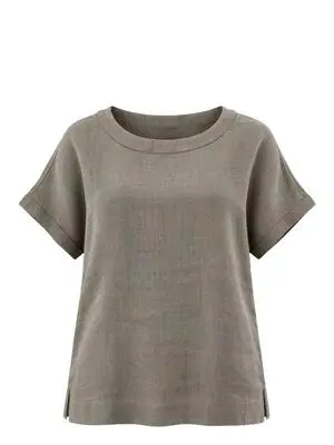 MARELLA Marella Linen Short-Sleeve Top