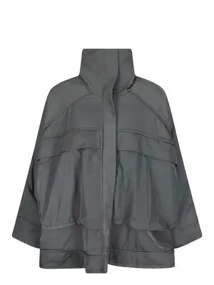 M.S.M. Oversized High-collar Jacket - Grey