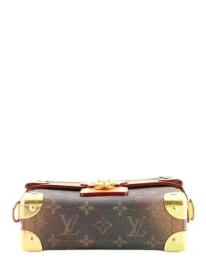 LOUIS VUITTON Soul Trunk Bag Monogram Dust Leather Crossbody Bag - Brown