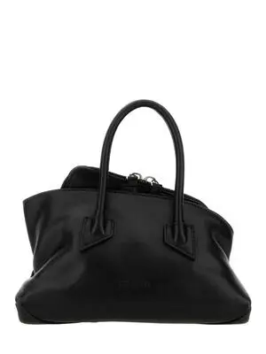 Attico Leather Mini La Passeggiata Handbag - Black
