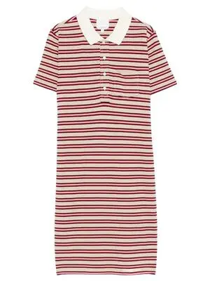 A.p.c. Raye Cotton Striped Polo Dress - Multicolor