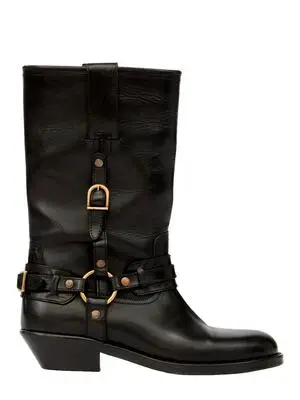 ISABEL MARANT ÉTOILE ISABEL MARANT Heiko Leather Boots With Straps