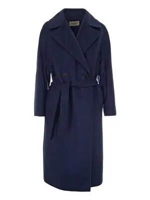 Max Mara Virgin Wool Coat - Blue