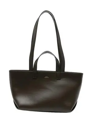 A.p.c. Leather Tote Bag - Brown
