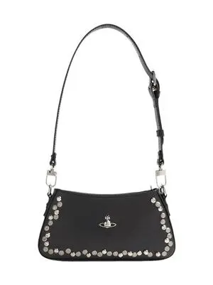VIVIENNE WESTWOOD Calf Leather Shoulder Bag - Black