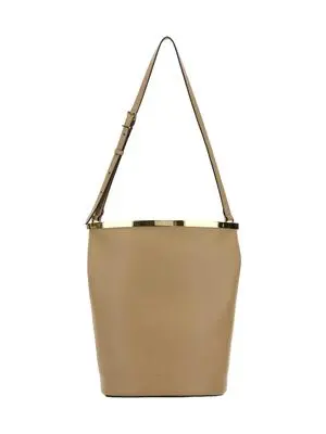 TOD'S Leather Bucket Bag - Brown