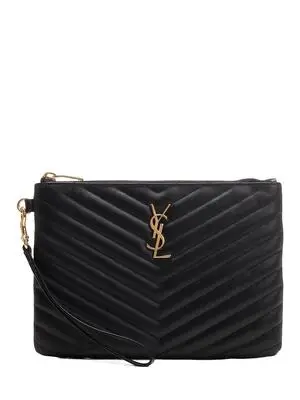 Saint Laurent Monogram Pouch - Black