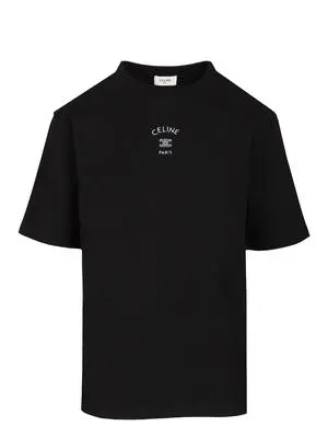 Celine Cotton Jersey T-shirt - Black