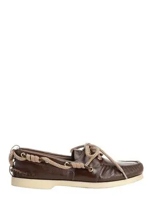 GOLDEN GOOSE GOLDEN GOOSE Cruise Moccasin In Shiny Wrinkled Leather