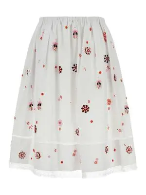 Prada Cotton Skirt - White