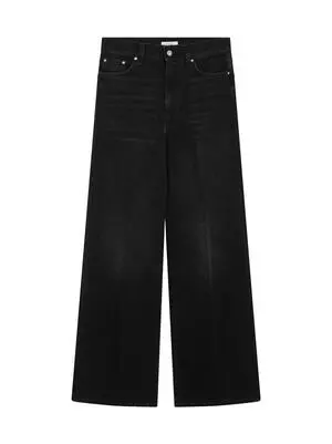 TOTEME Organic Cotton Faded Effect Jeans - Black