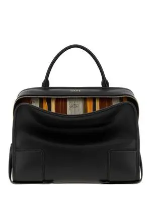 Loewe Leather Large Amazona 180 Handbag - Black