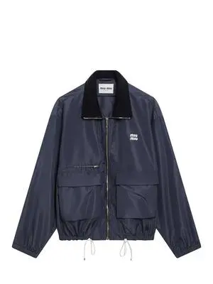 Miu Miu Tela Tec Lightweight Windproof Blouson - Blue
