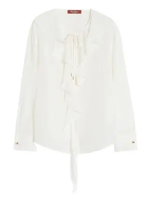 Max Mara Silk Top - Blue
