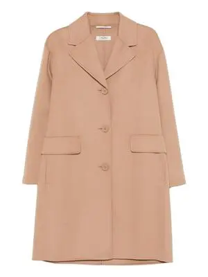 Max Mara Wool Single-breasted Coat - Multicolor