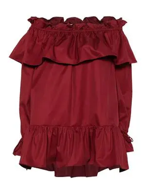 Saint Laurent Cotton Twill Mini Dress - Multicolor