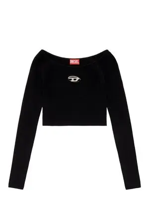 DIESEL® Oval-d Logo Cut-out Top - Multicolor