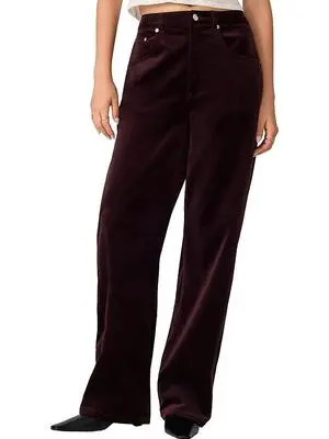Steve Madden Sydnee Wide Leg Pants - Deep Fig