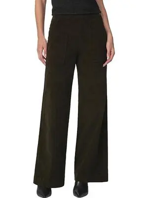Joe's Jeans The Corduroy High Rise Side Zip Wide Leg Jeans - Olive
