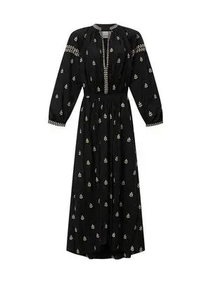 Isabel Marant Étoile Rodilia Silk Long Dress - Multicolor