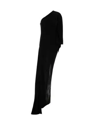 Gucci Jersey One-shoulder Dress - Black