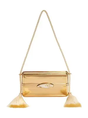 Simkhai Roma Leather & Aluminum Shoulder Bag - Gold