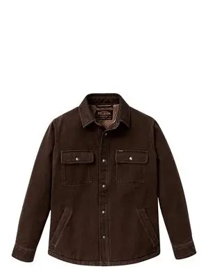 Filson Fleece-lined Canvas Jac-shirt - Brown